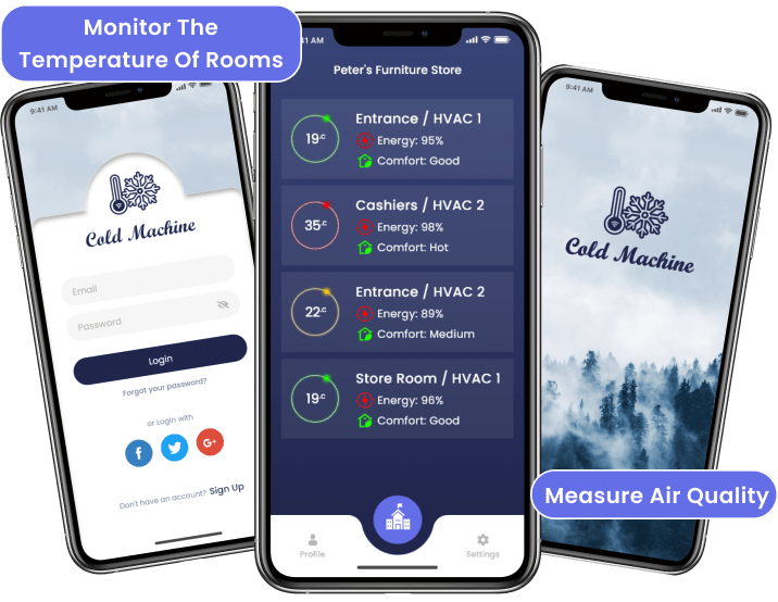 Indoor Temperature & Air Quality Monitoring App | Case Study