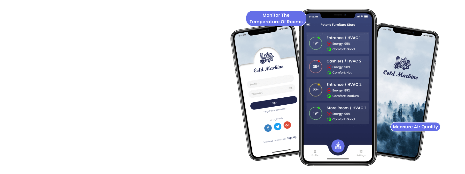 Indoor Temperature & Air Quality Monitoring App | Case Study